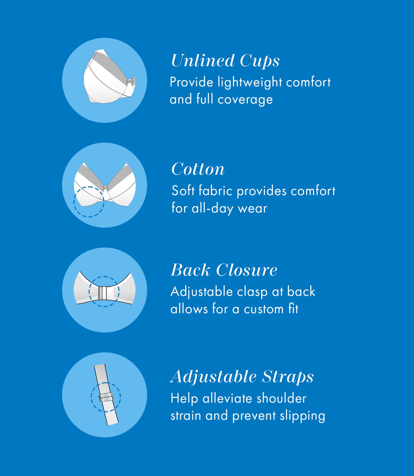Cotton Bra, Unlined Seamed Cups, Wireless - 6825